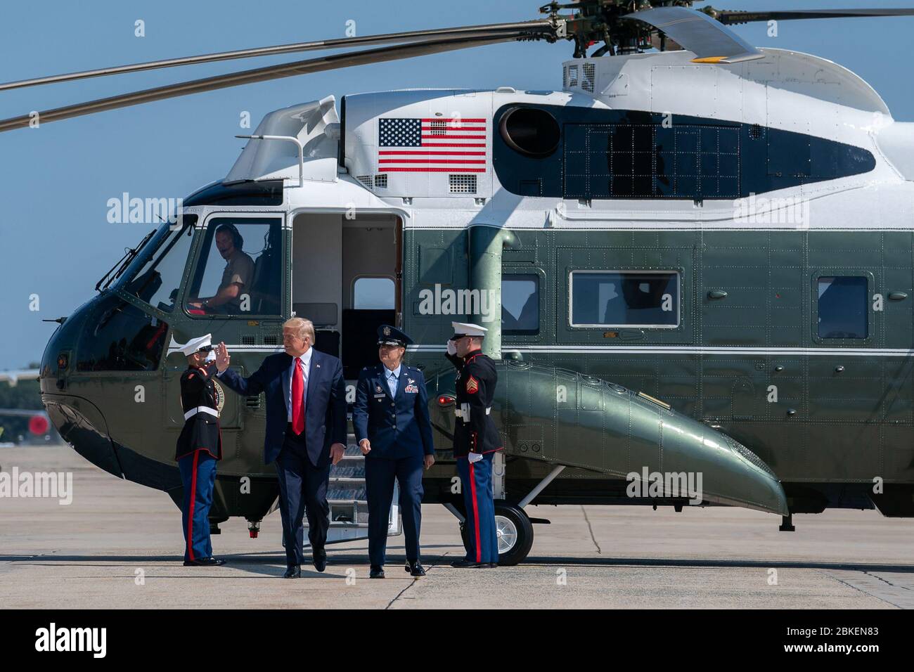 On August 9, 2019, President Donald Trump was escorted by U.S. Air ...