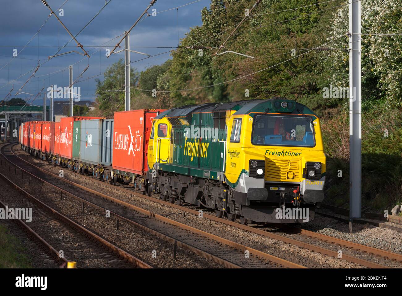 Freightliner GE class 70 diesel locomotive 70001 on the west coast ...