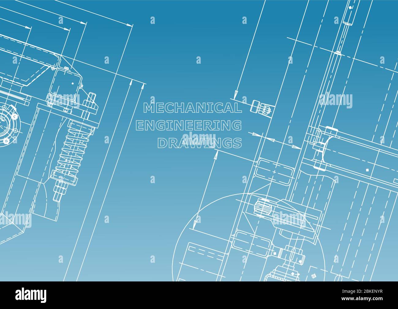 Blueprint, Sketch. Vector engineering illustration. Cover, flyer ...