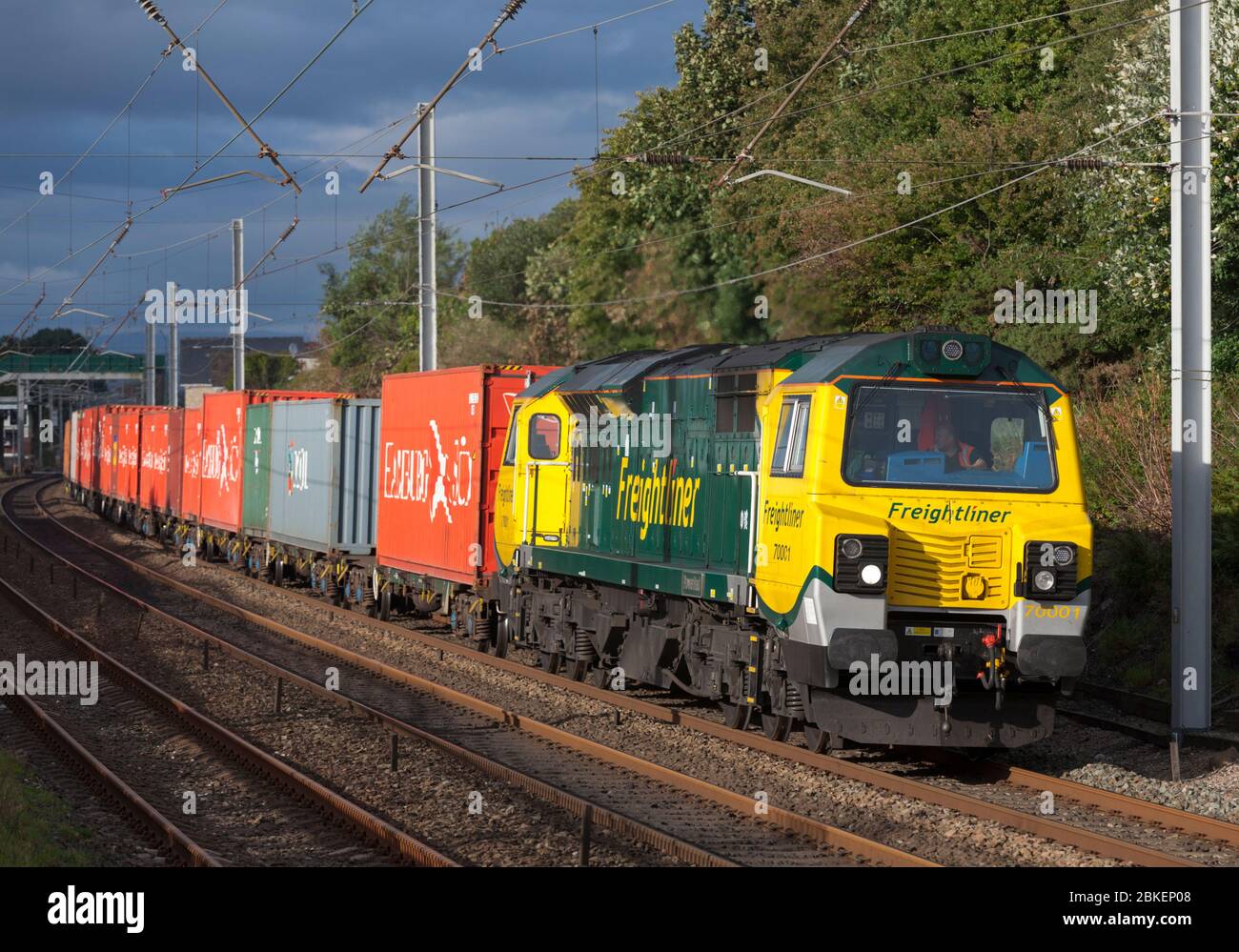 Freightliner GE class 70 diesel locomotive 70001 on the west coast ...