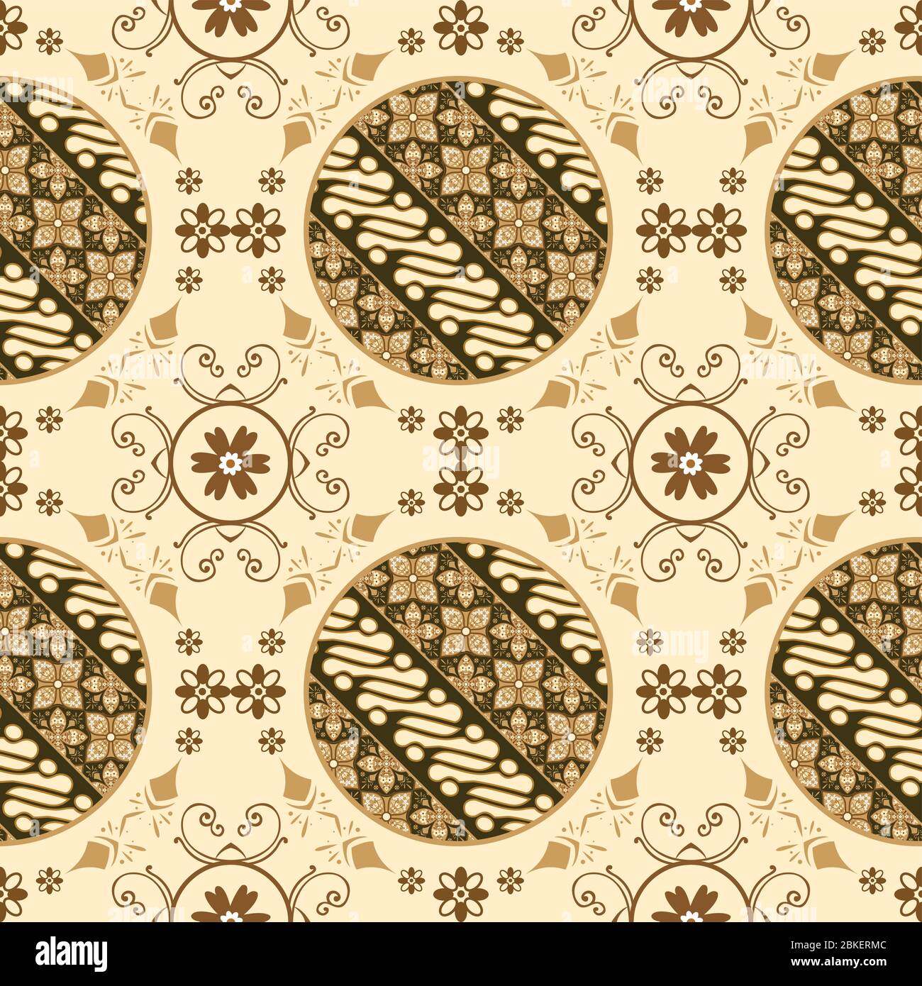 Elegant batik motifs design with soft mocca color design. Collection ...