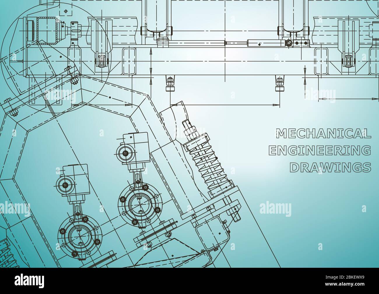 Computer aided design systems. Technical illustrations, backgrounds ...