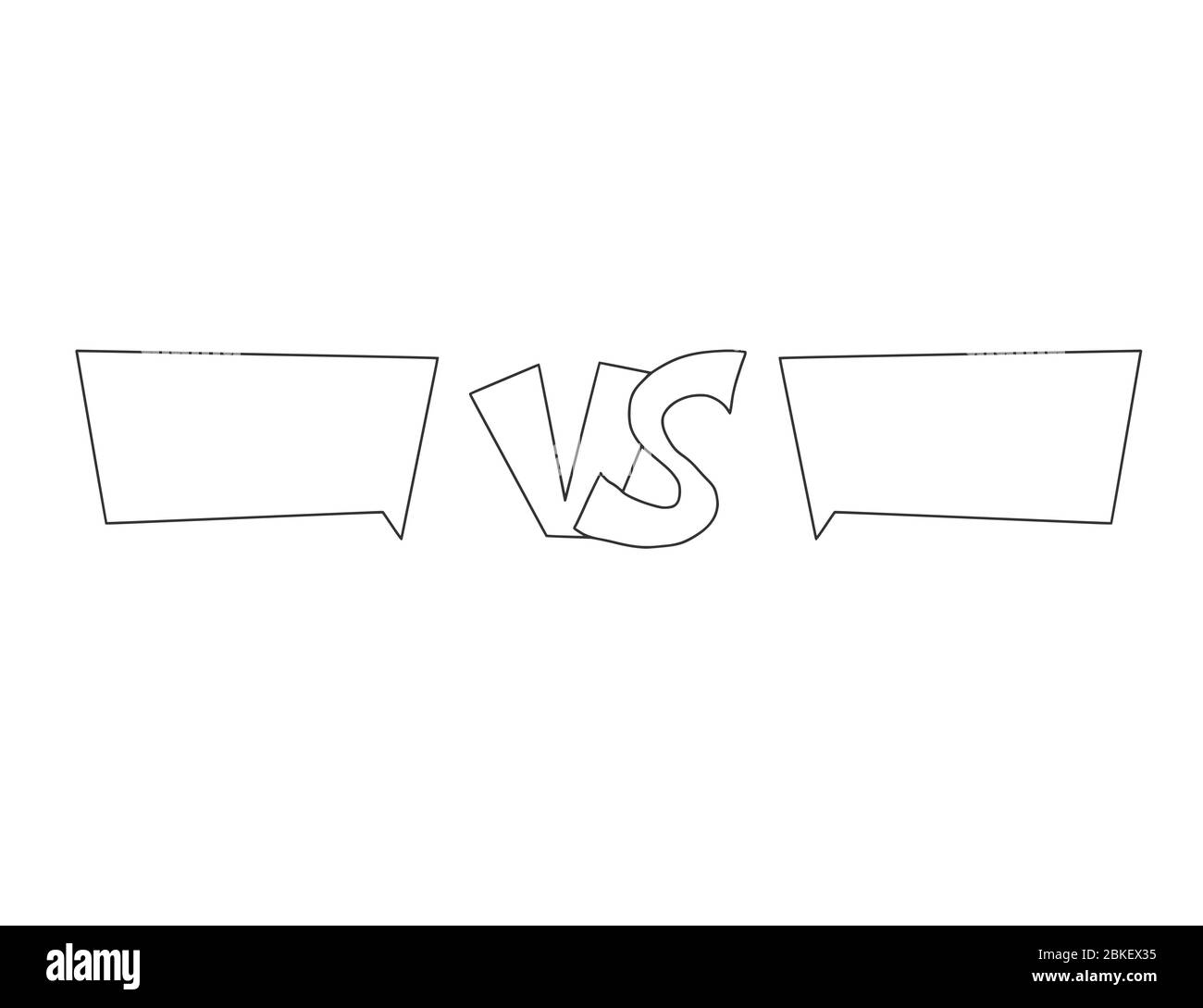 Versus sign with copy space. VS screen. Decorative battle cover with ...