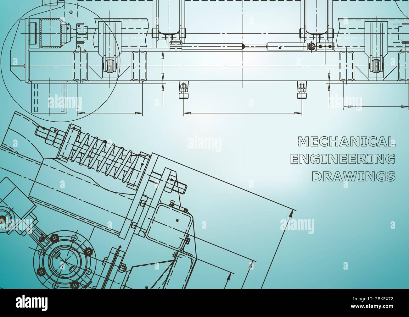 Computer aided design systems. Technical illustrations, background ...