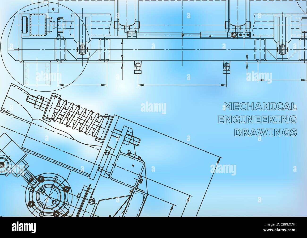 Computer aided design systems. Technical illustrations, background ...