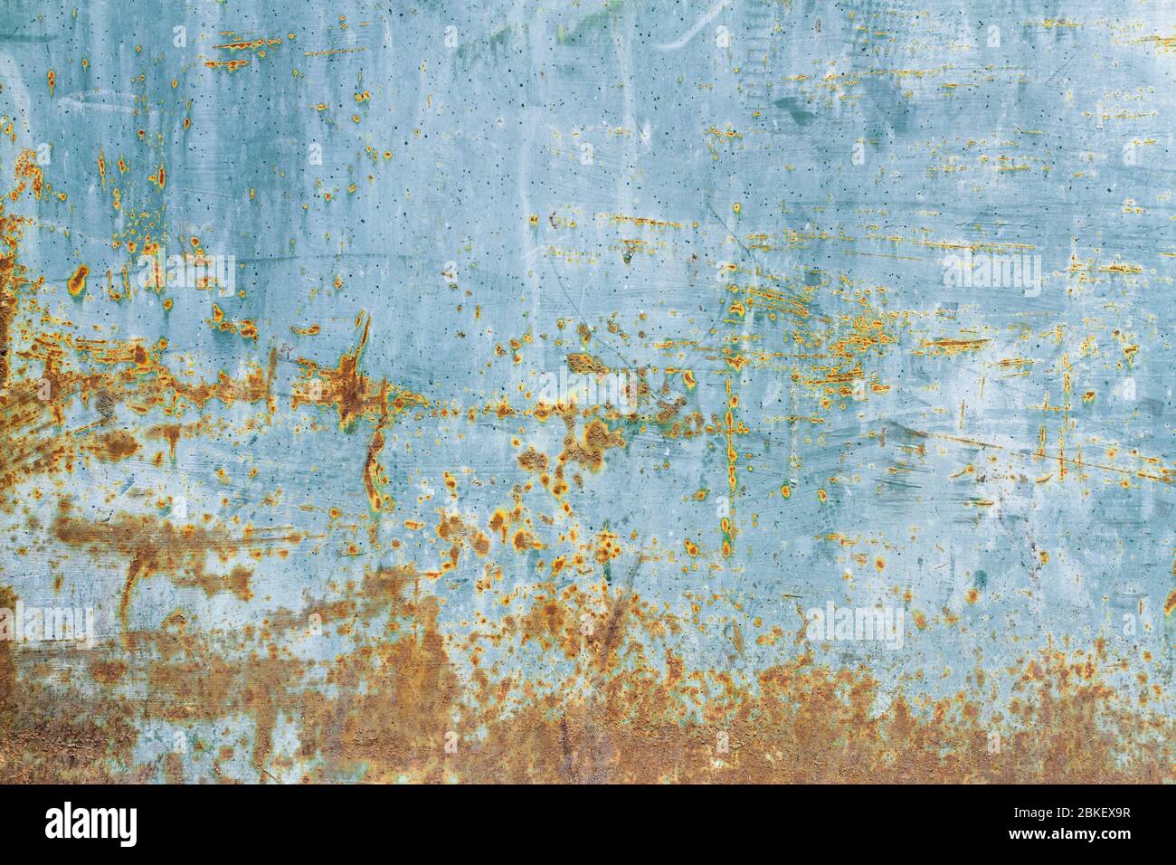 Blue rusty metal texture Stock Photo - Alamy