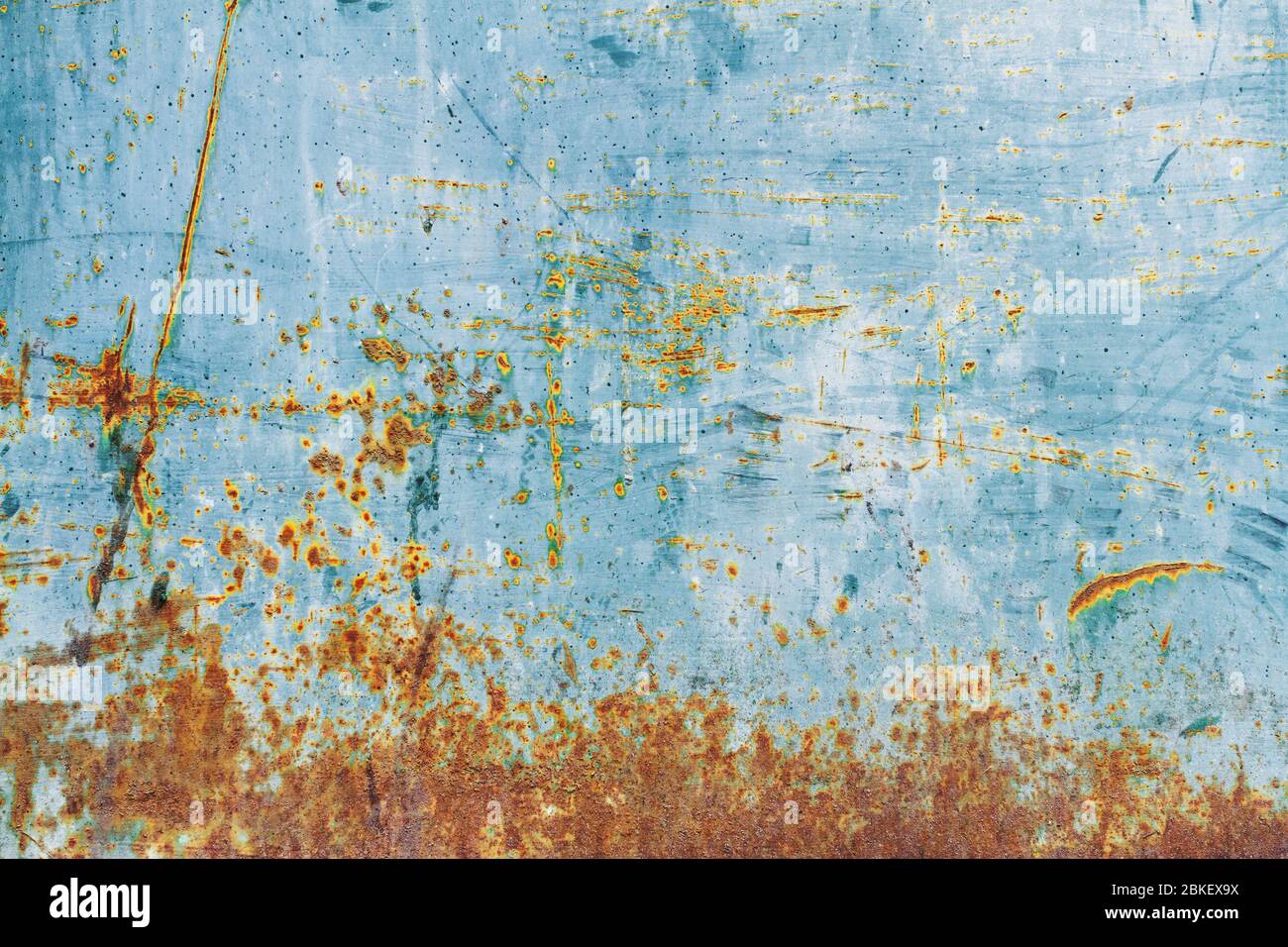 Blue rusty metal background Stock Photo - Alamy