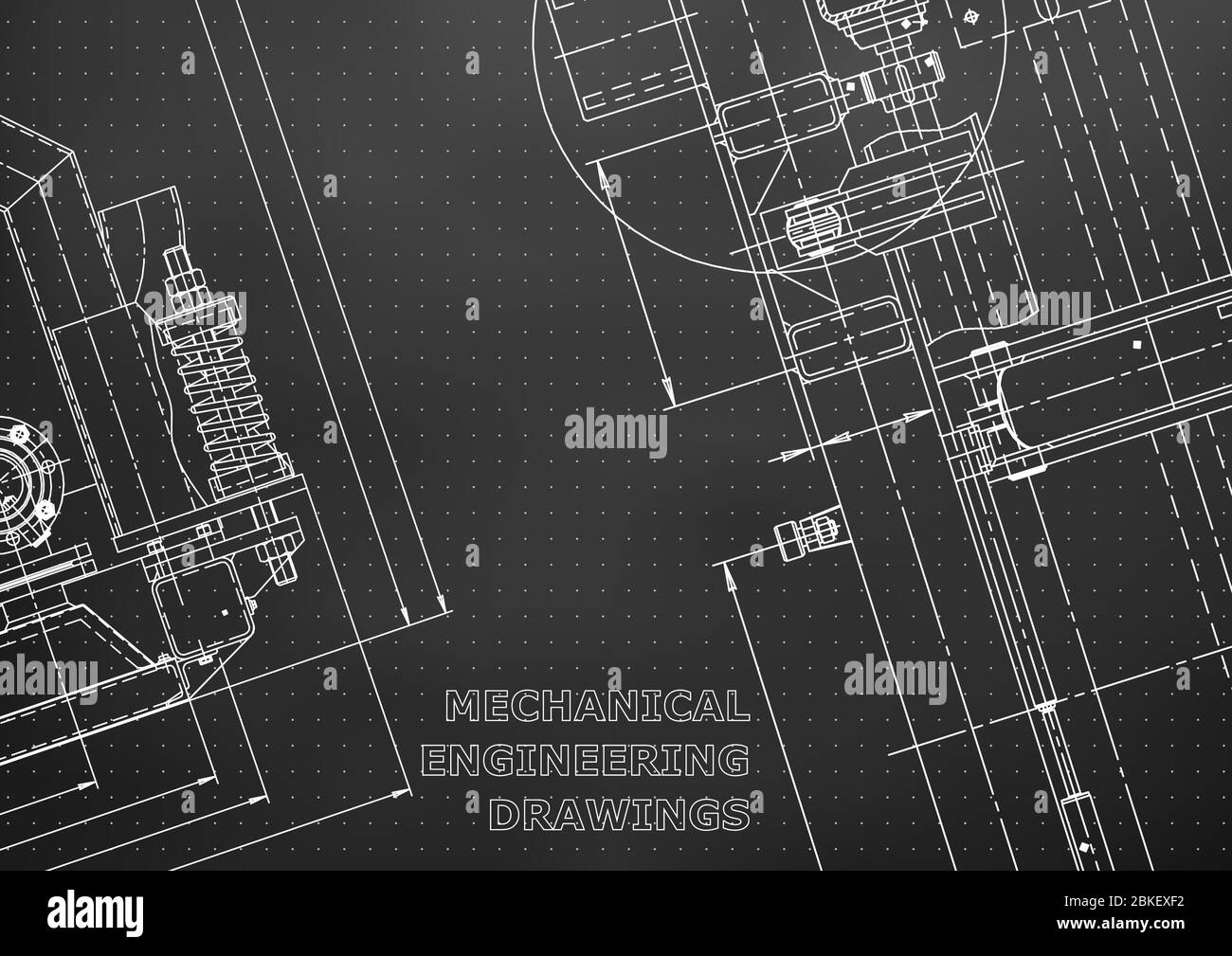 Blueprint, Sketch. Vector engineering illustration. Cover, flyer ...