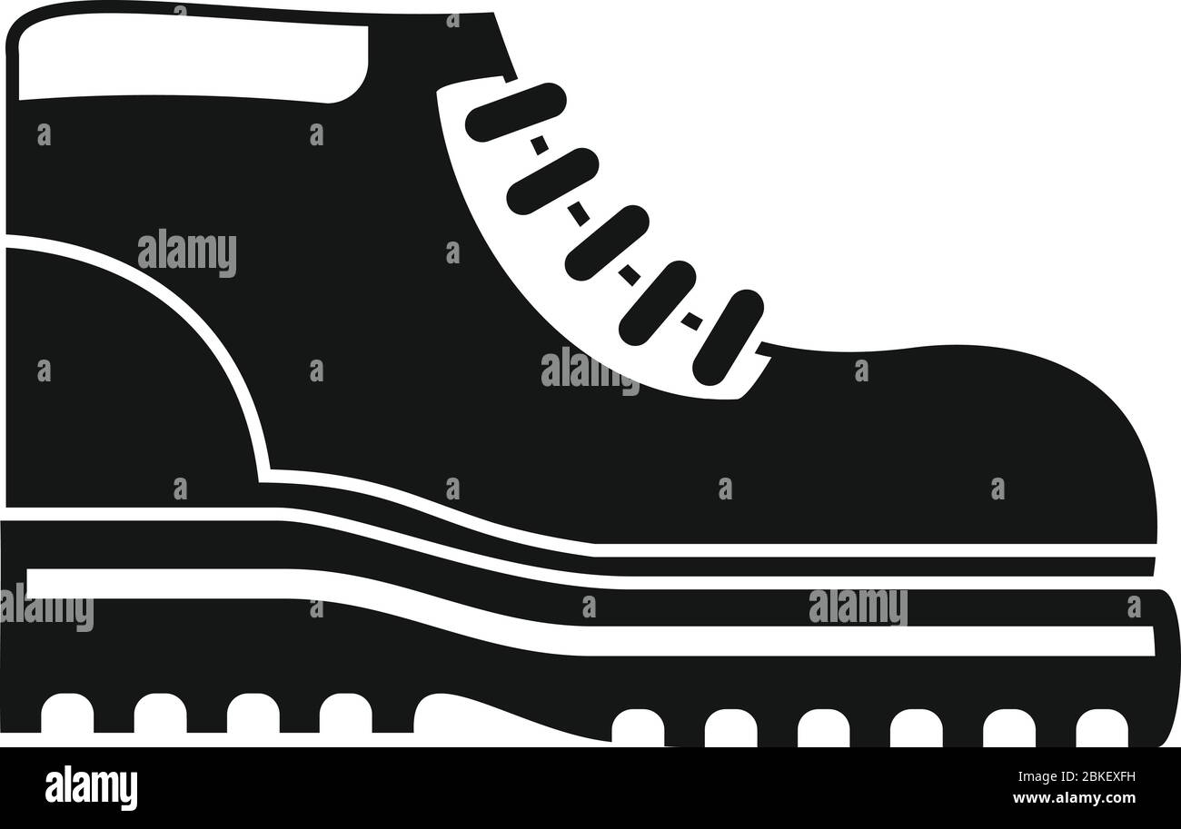 Hiking boot icon. Simple illustration of hiking boot vector icon for ...