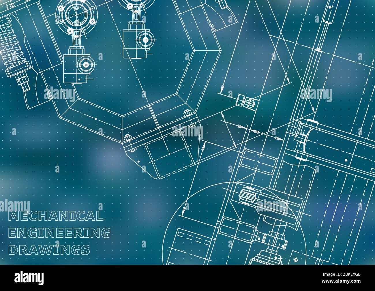 Blueprint, Sketch. Vector engineering illustration. Cover, flyer ...