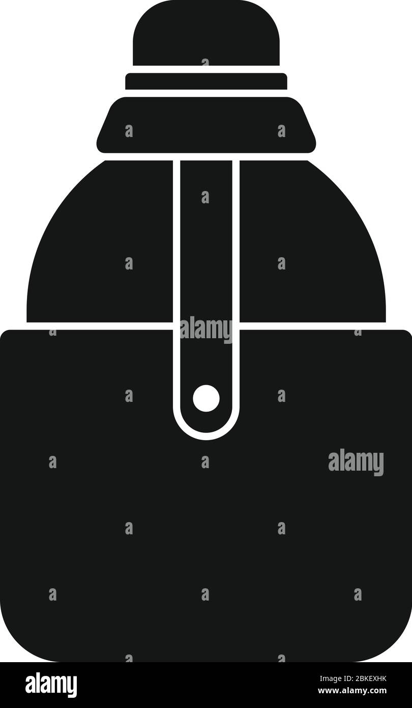 Water flask icon. Simple illustration of water flask vector icon for ...