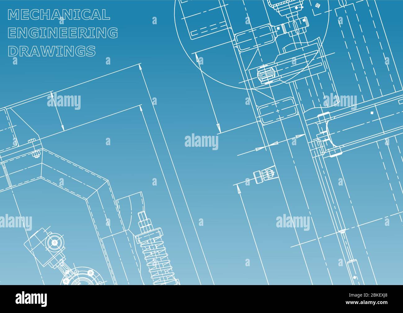 Blueprint, Sketch. Vector engineering illustration. Cover, flyer ...