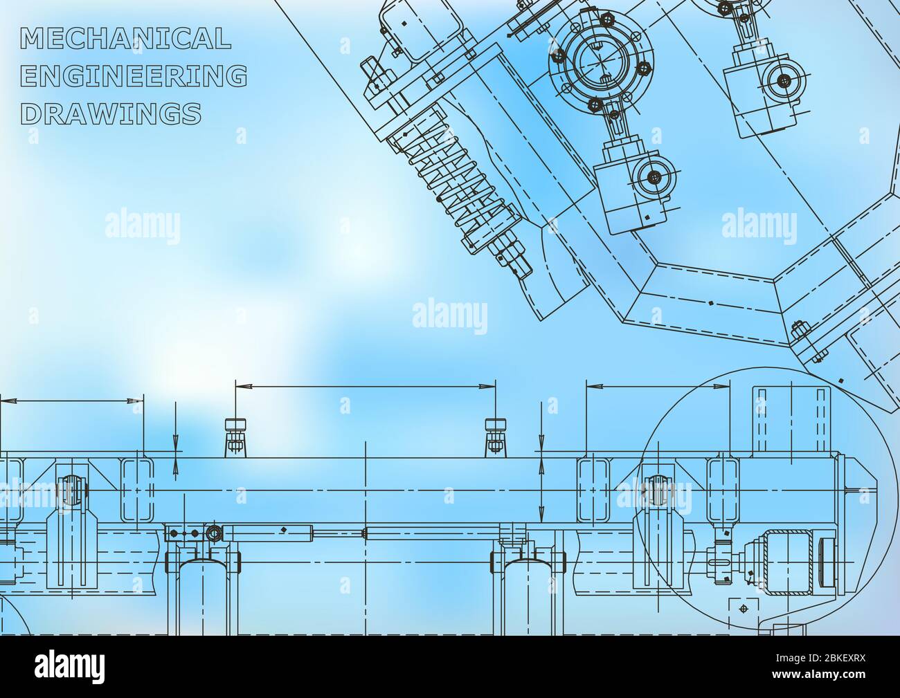 Computer aided design systems. Technical illustrations, backgrounds ...