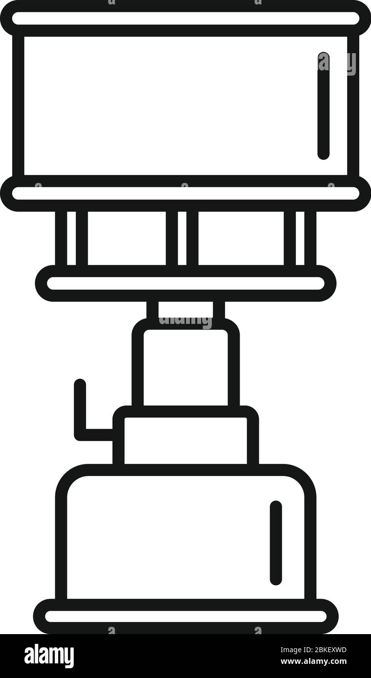 Tourist fire lamp icon. Outline tourist fire lamp vector icon for web ...