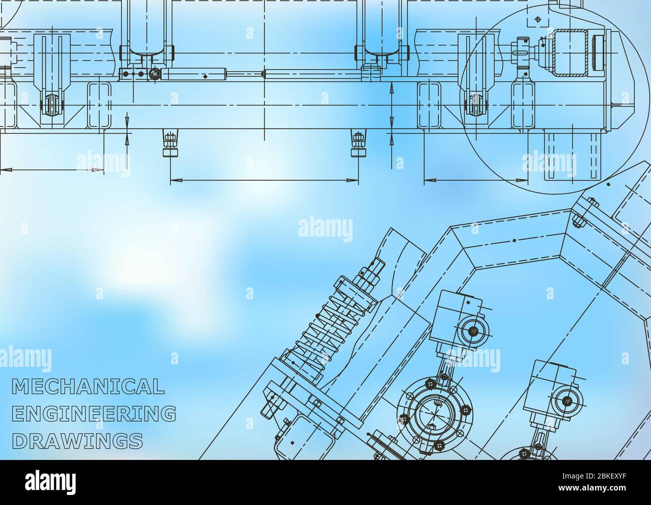 Computer aided design systems. Technical illustrations, backgrounds ...