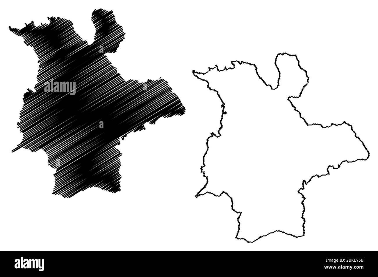 Siegen City (Federal Republic of Germany, North Rhine-Westphalia) map ...