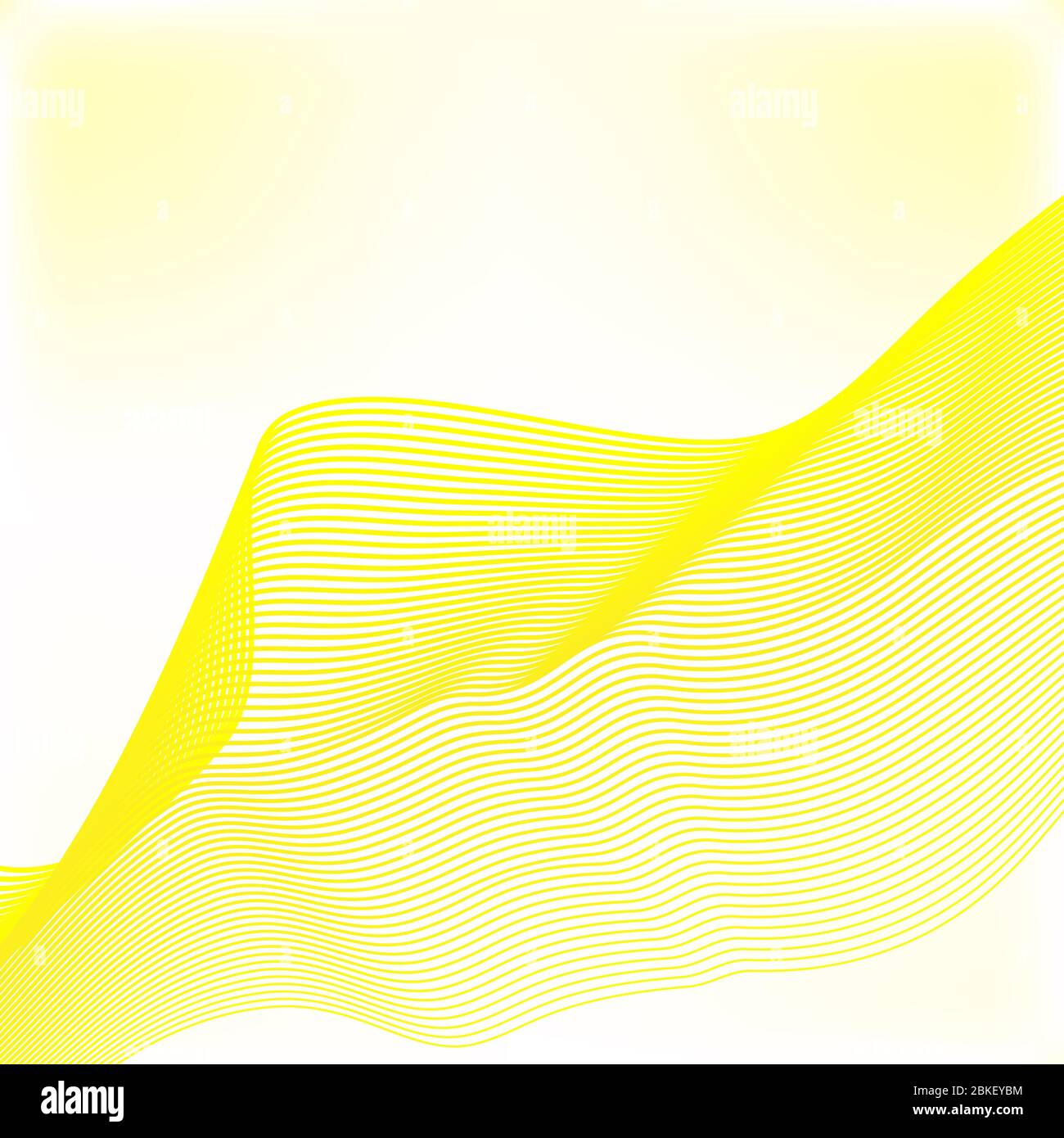 Abstract yellow Wave. template with blend shapes. Vector illustration ...