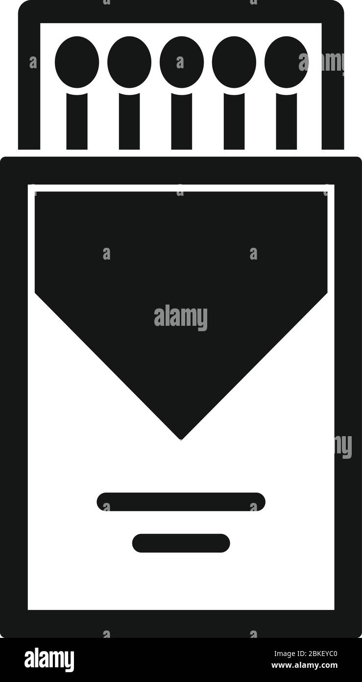 Match box icon. Simple illustration of match box vector icon for web ...