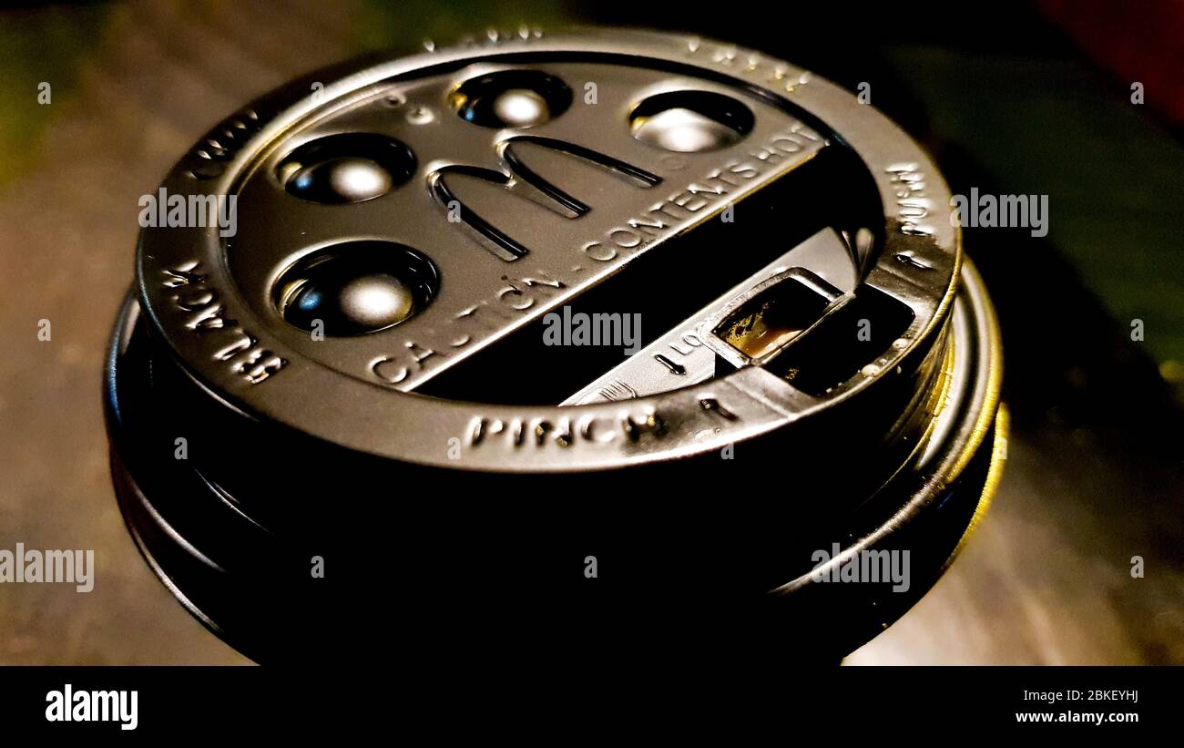 Ukraine, Kiev - September 10, 2019: Close-up of the McDonald's fast ...