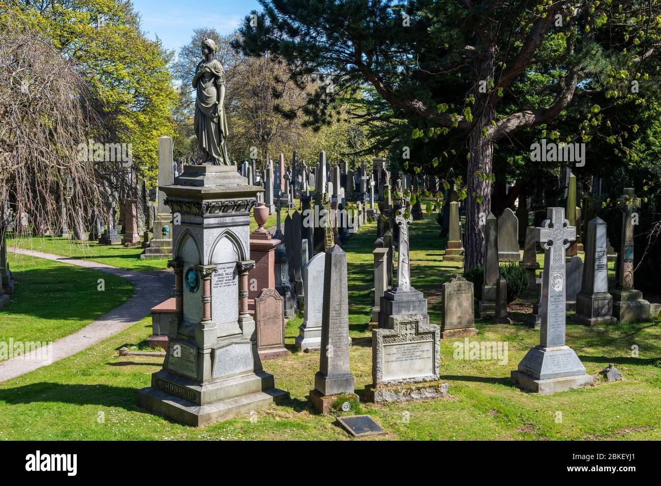 Dean Cemetery in the West End of Edinburgh, Scotland, UK Stock Photo - Alamy