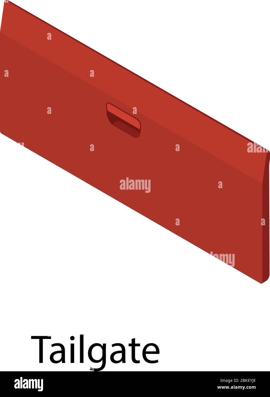 Tailgate icon. Isometric of tailgate vector icon for web design ...