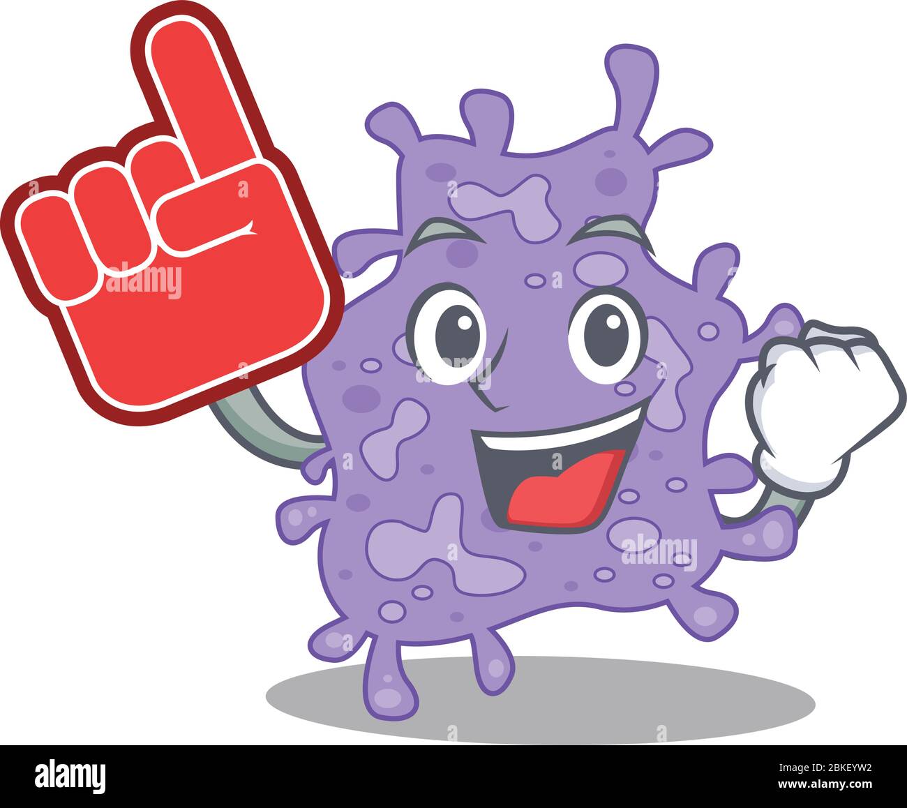 Staphylococcus aureus presented in cartoon character design with Foam ...