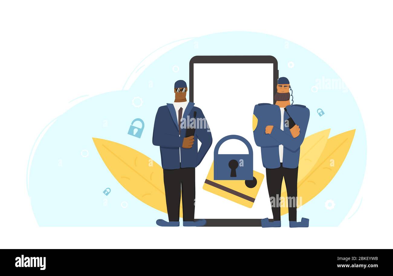 Male security guard id card Stock Vector Images - Alamy