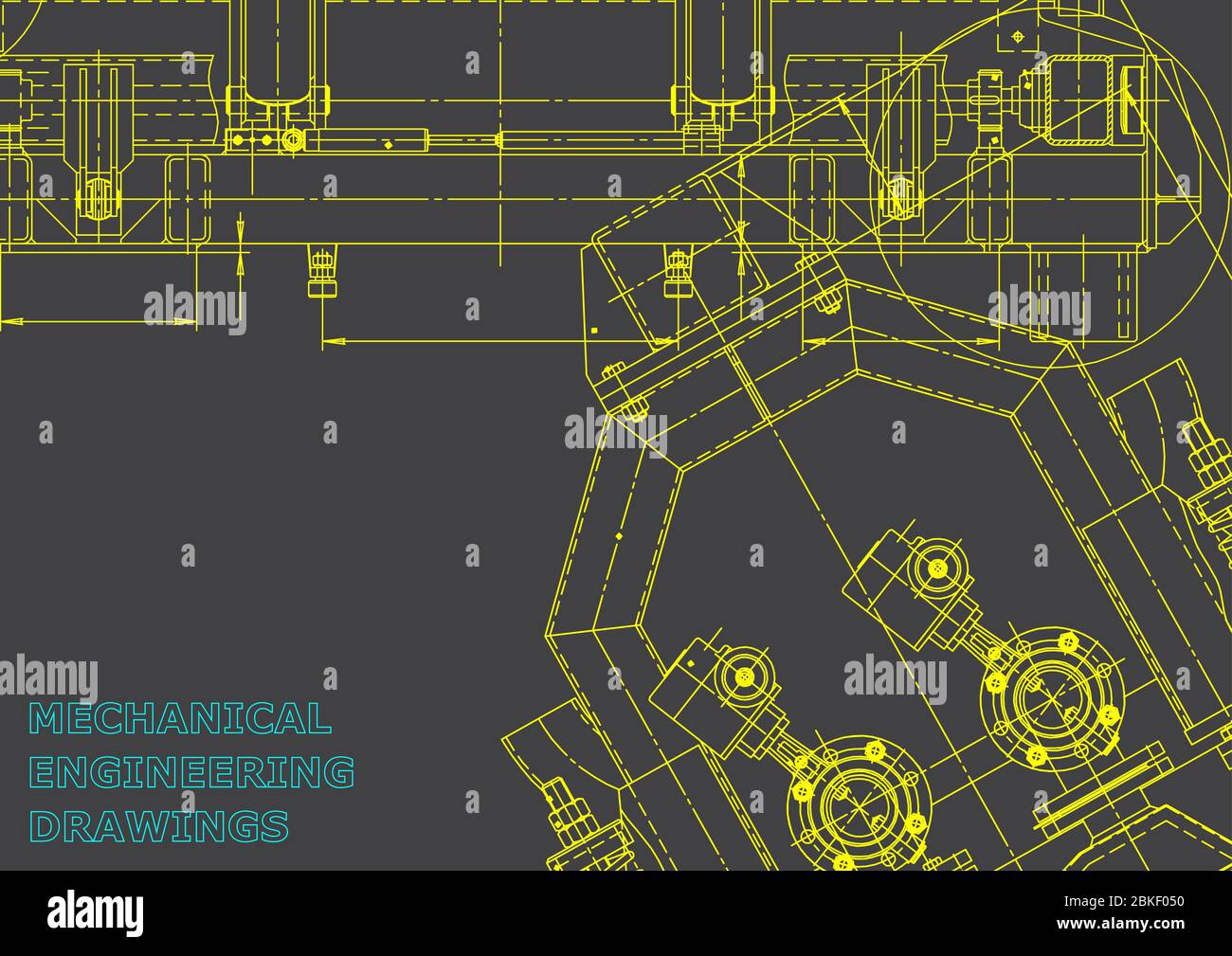 Computer aided design systems. Blueprint, scheme, plan. Gray Stock ...