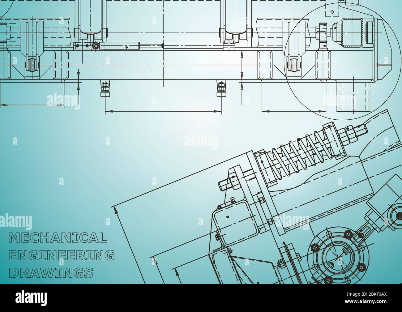 Computer aided design systems. Technical illustration, background ...