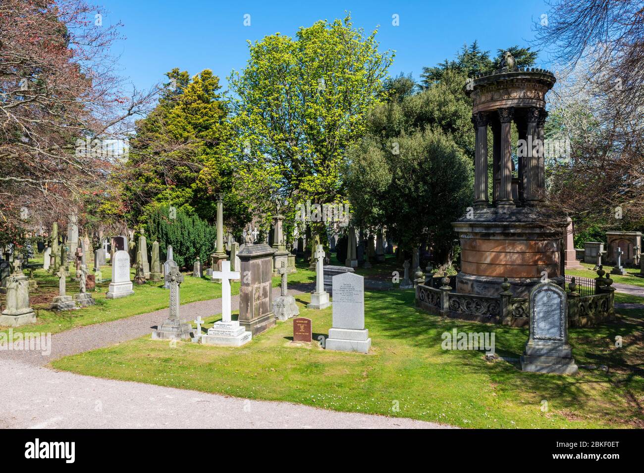 James Buchanan Memorial in the Dean Cemetery in the West End of Edinburgh, Scotland, UK Stock ...