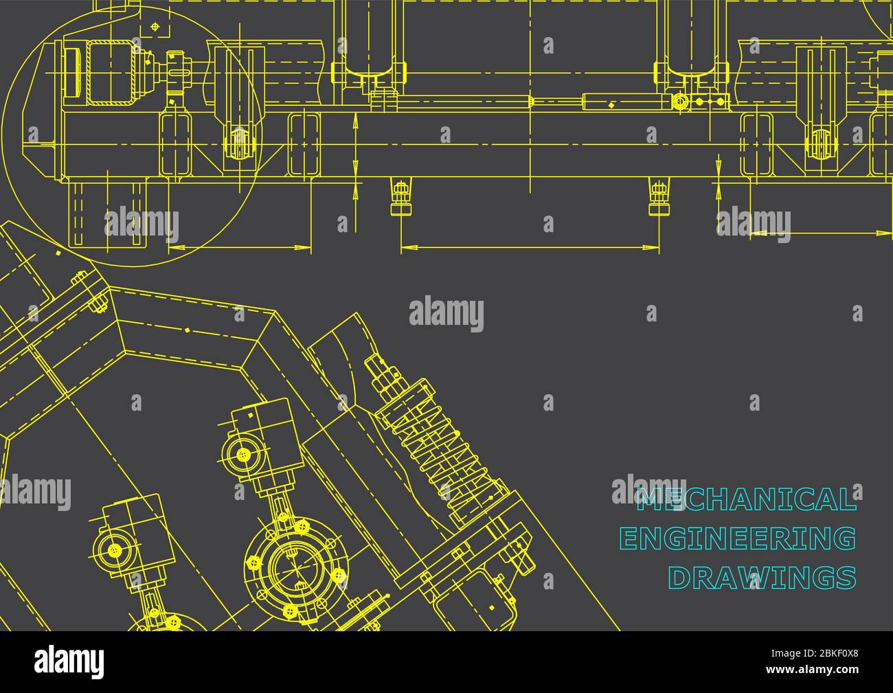 Computer aided design systems. Technical illustrations, backgrounds ...