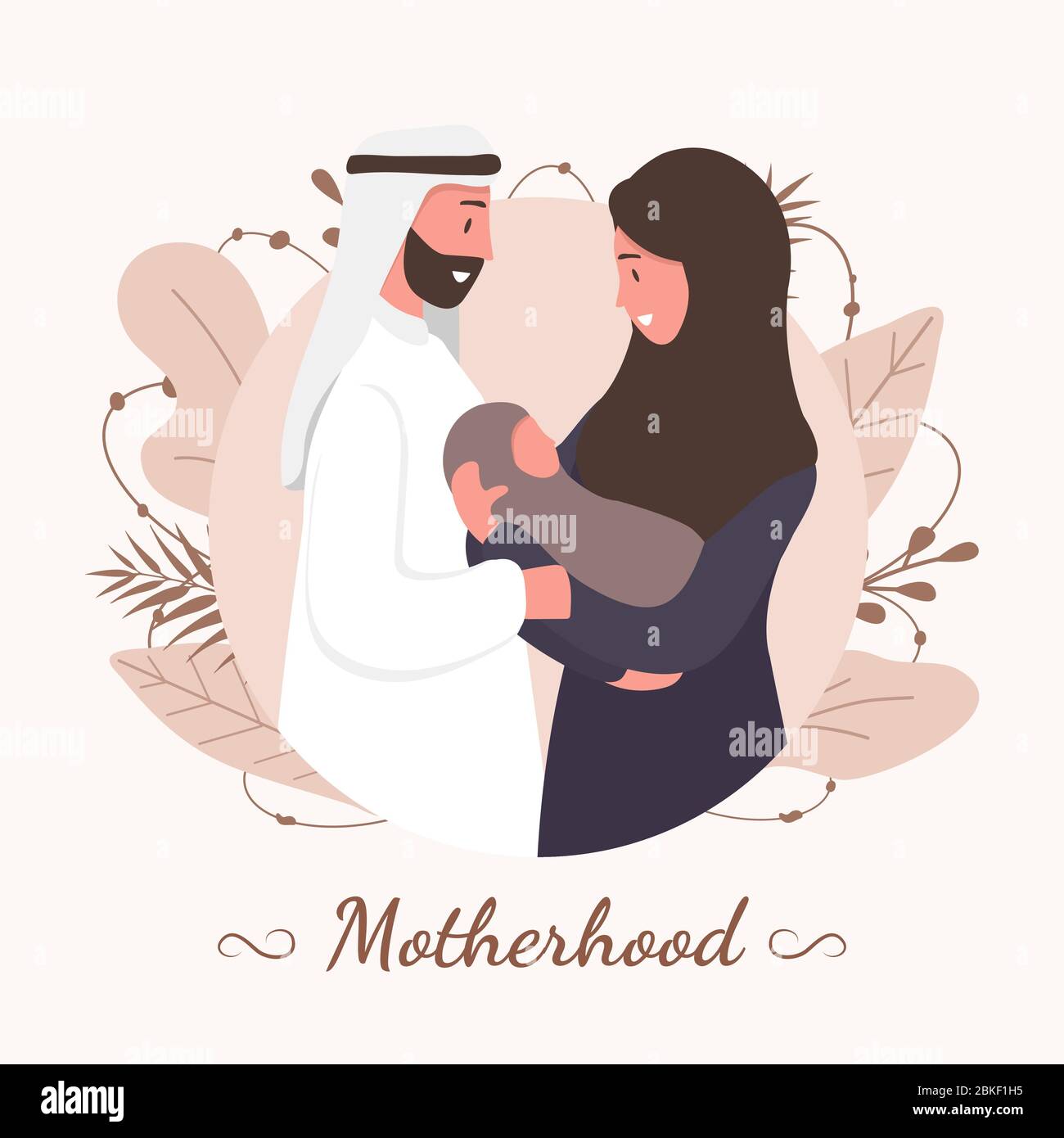 Arabic Man Woman Cartoon Couple High Resolution Stock Photography and ...