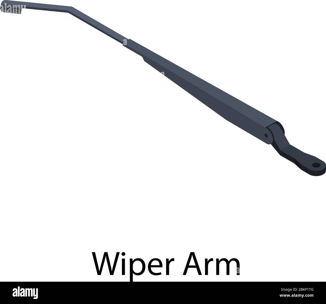 Wiper arm icon. Isometric of wiper arm vector icon for web design ...