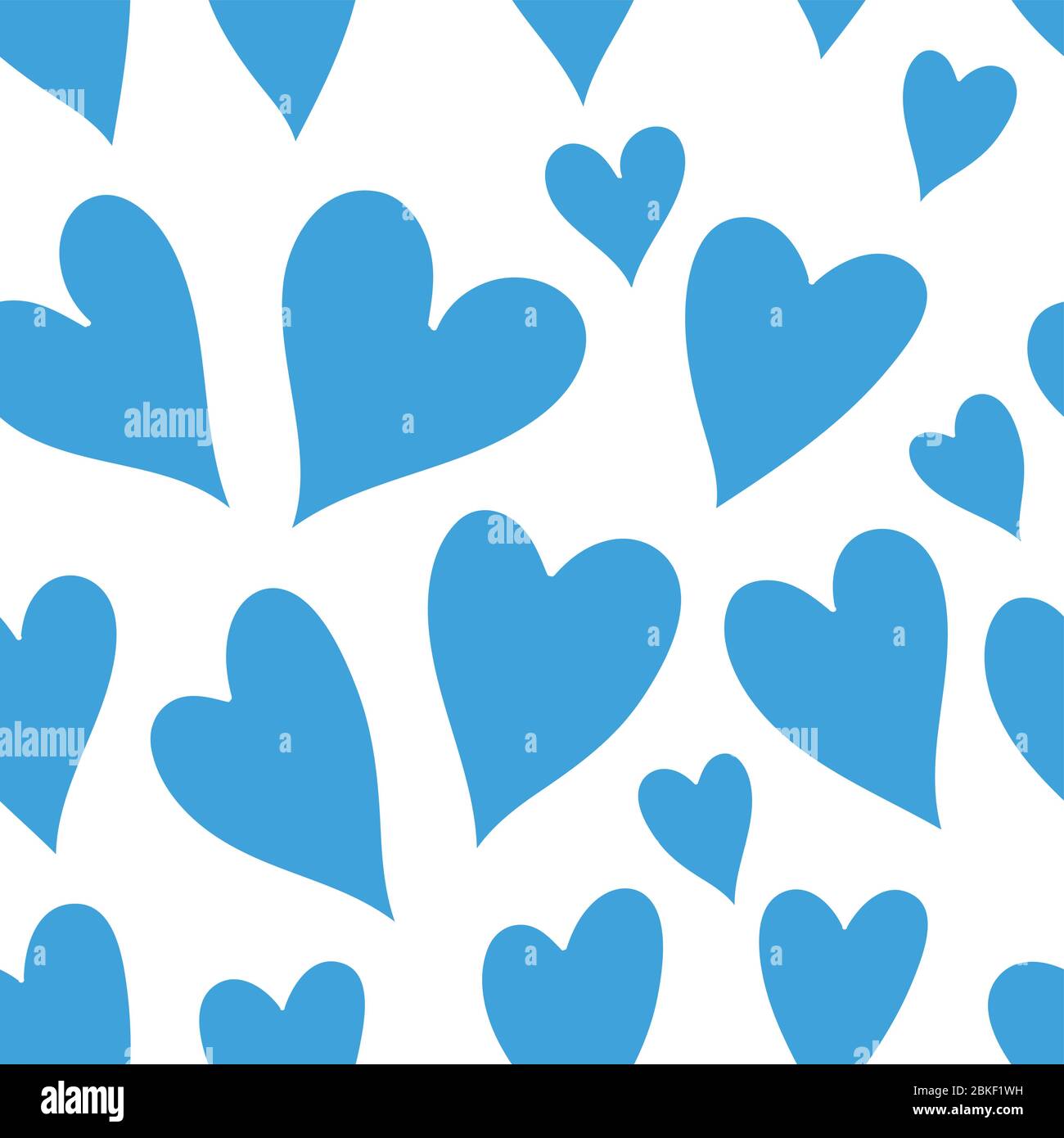 Light Blue Hearts Background