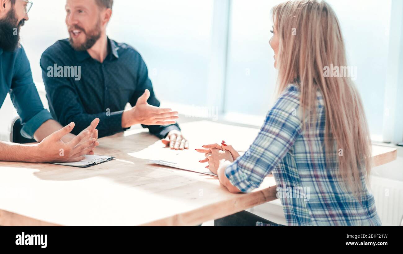 Placement interview hi-res stock photography and images - Alamy