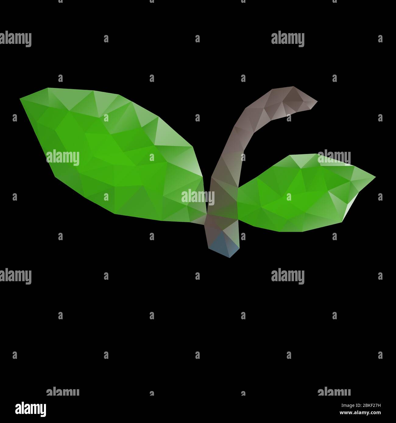 Apple leaves. Vector illustration on isolated background Stock Vector ...