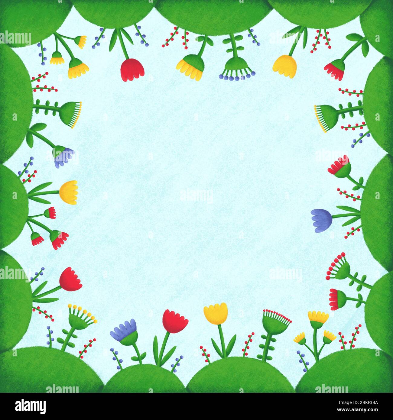 Spring square border hi-res stock photography and images - Alamy