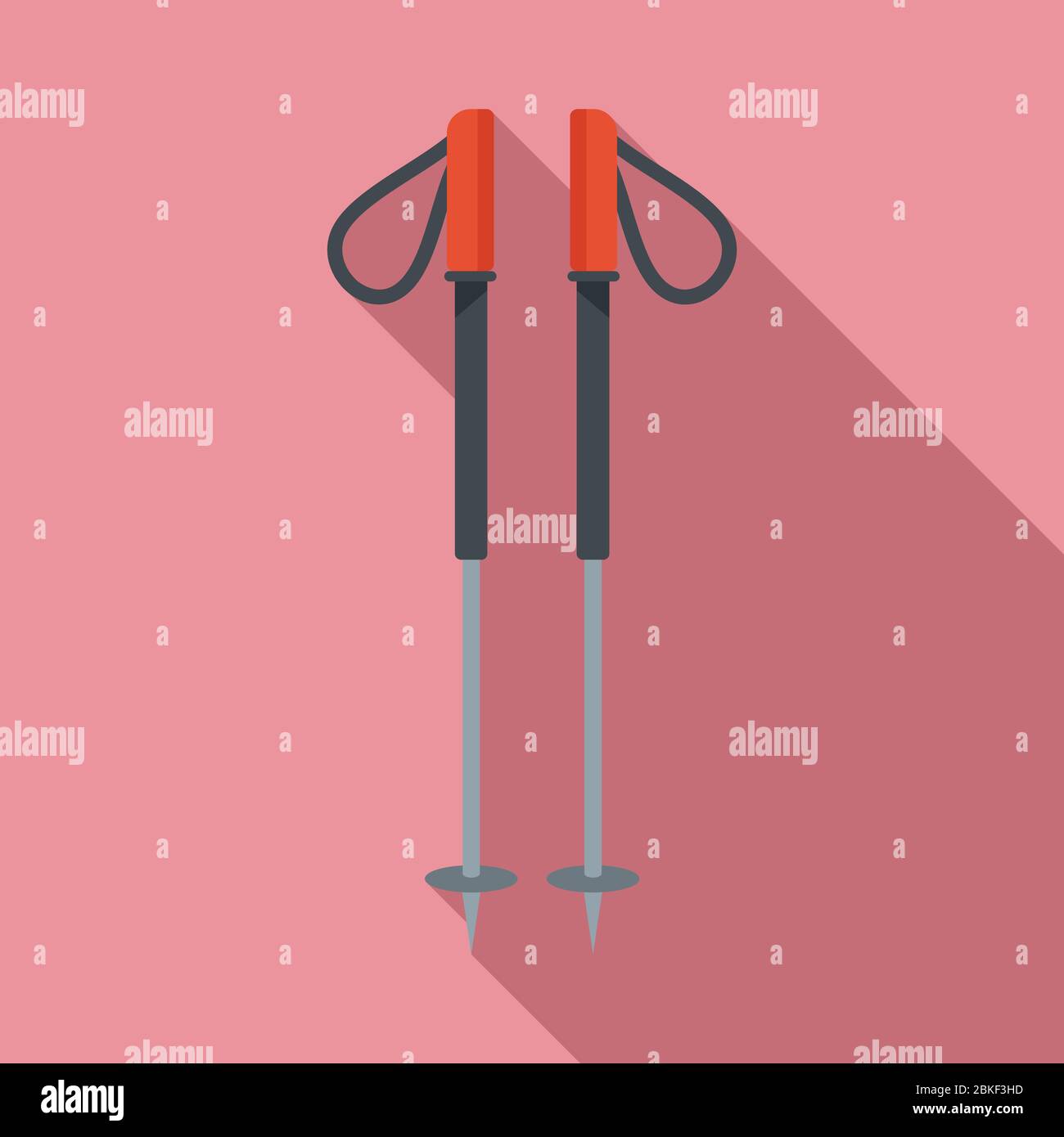 Hike pole Stock Vector Images - Alamy
