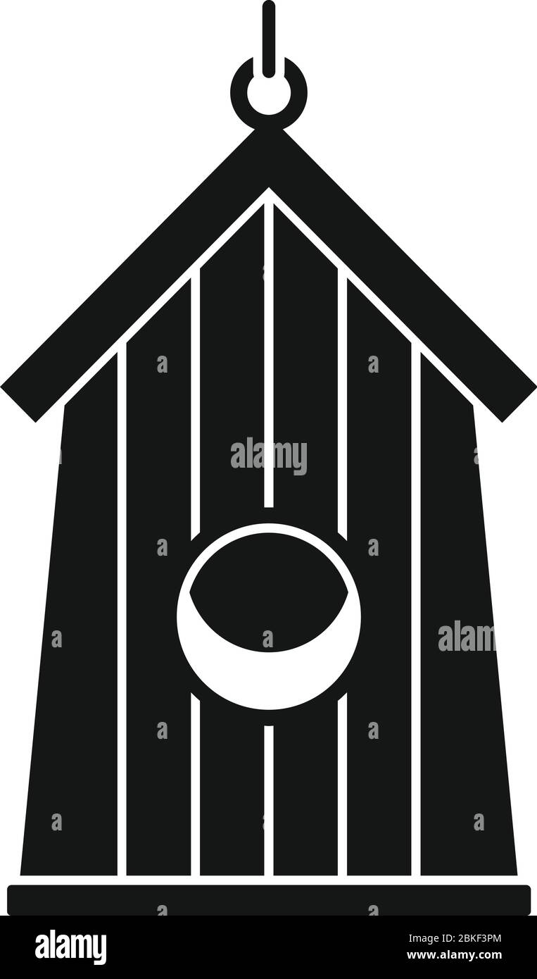 Farm bird house icon. Simple illustration of farm bird house vector ...