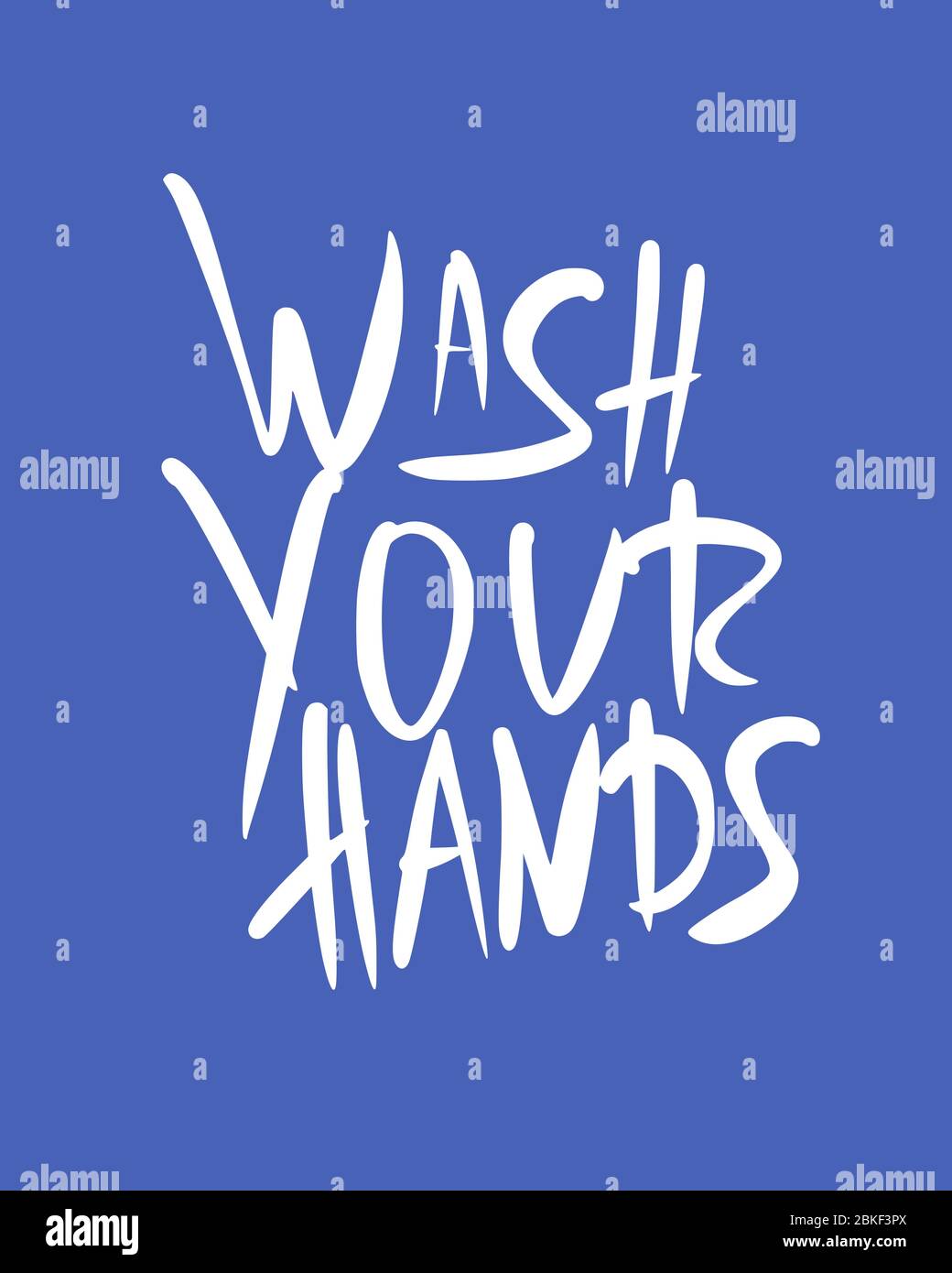 Wash your hands poster. Hand drawn text. Personal hygiene and ...