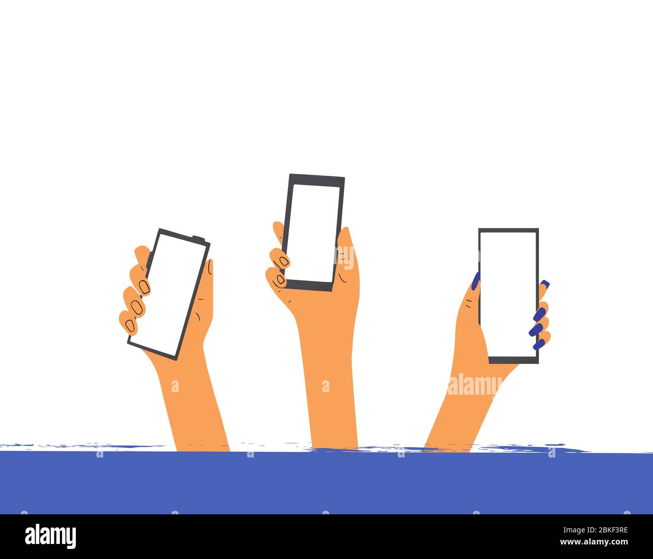 Human hands holding phones hi-res stock photography and images - Alamy