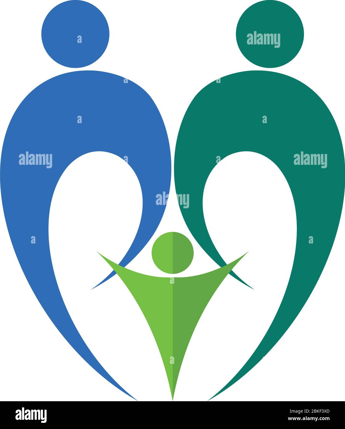 heart family shape Stock Vector Image & Art - Alamy