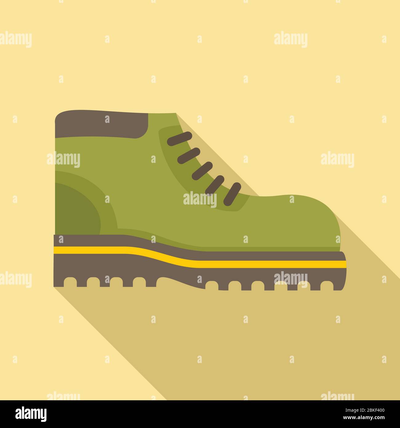 Hiking boot icon. Flat illustration of hiking boot vector icon for web ...