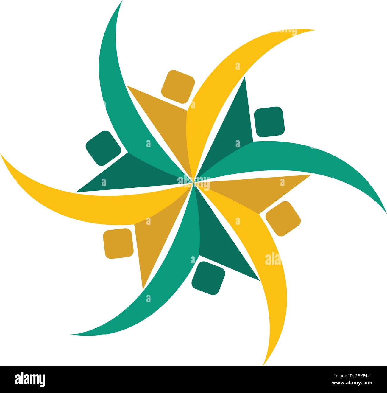 Illustration art of community logo with isolated background Stock ...