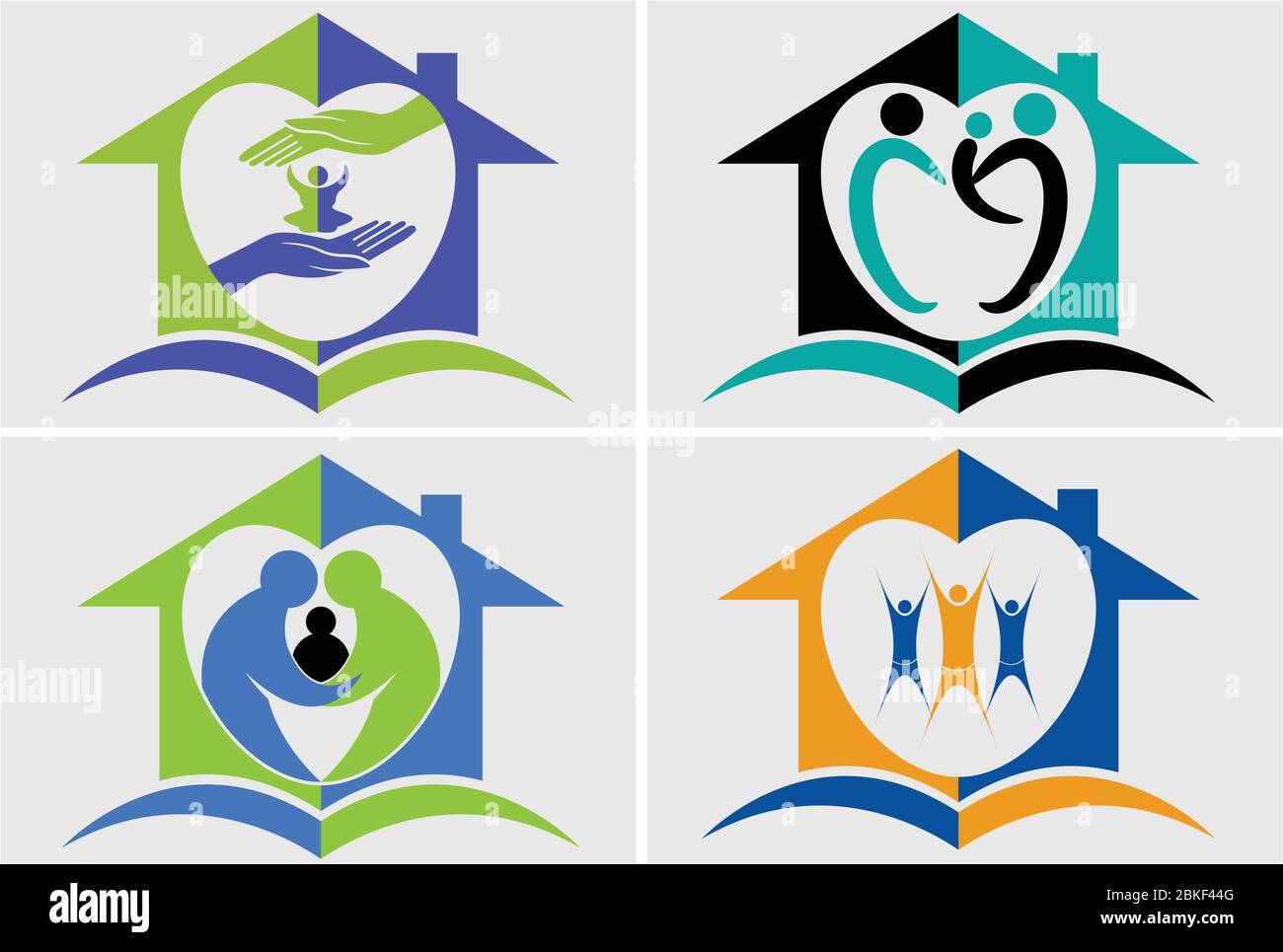 Illustration art of a home logo with isolated background Stock Vector ...