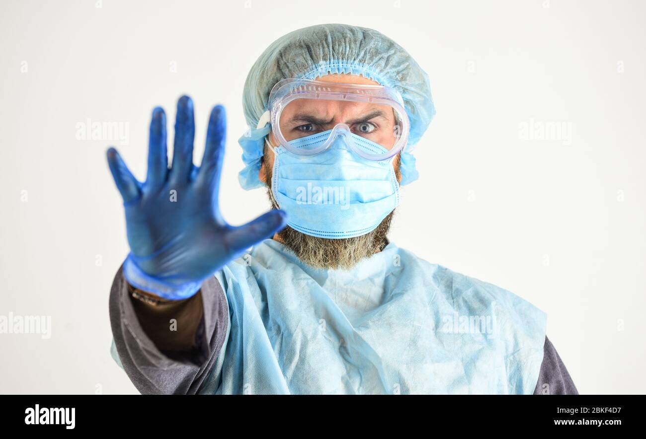 Coronavirus pandemic. Garments placed to protect health. Infection ...