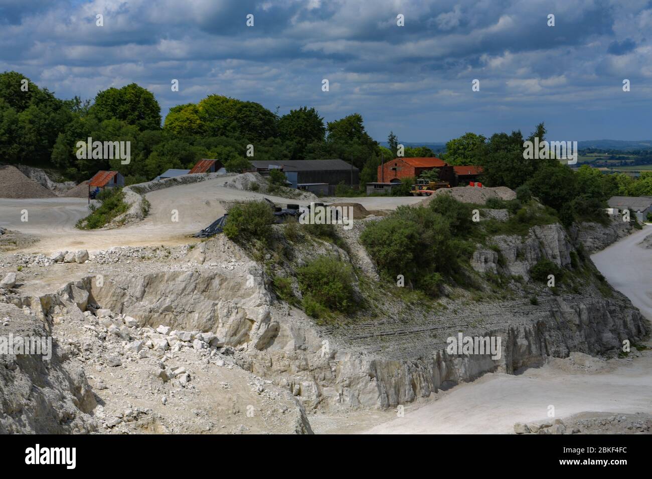south downs chalk pit Stock Photo - Alamy