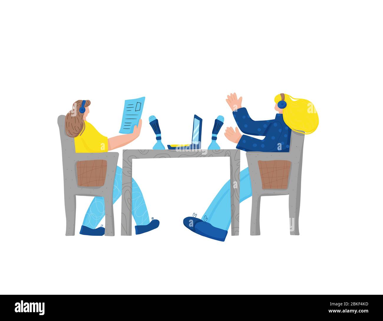 Women talking at a show Stock Vector Images - Alamy