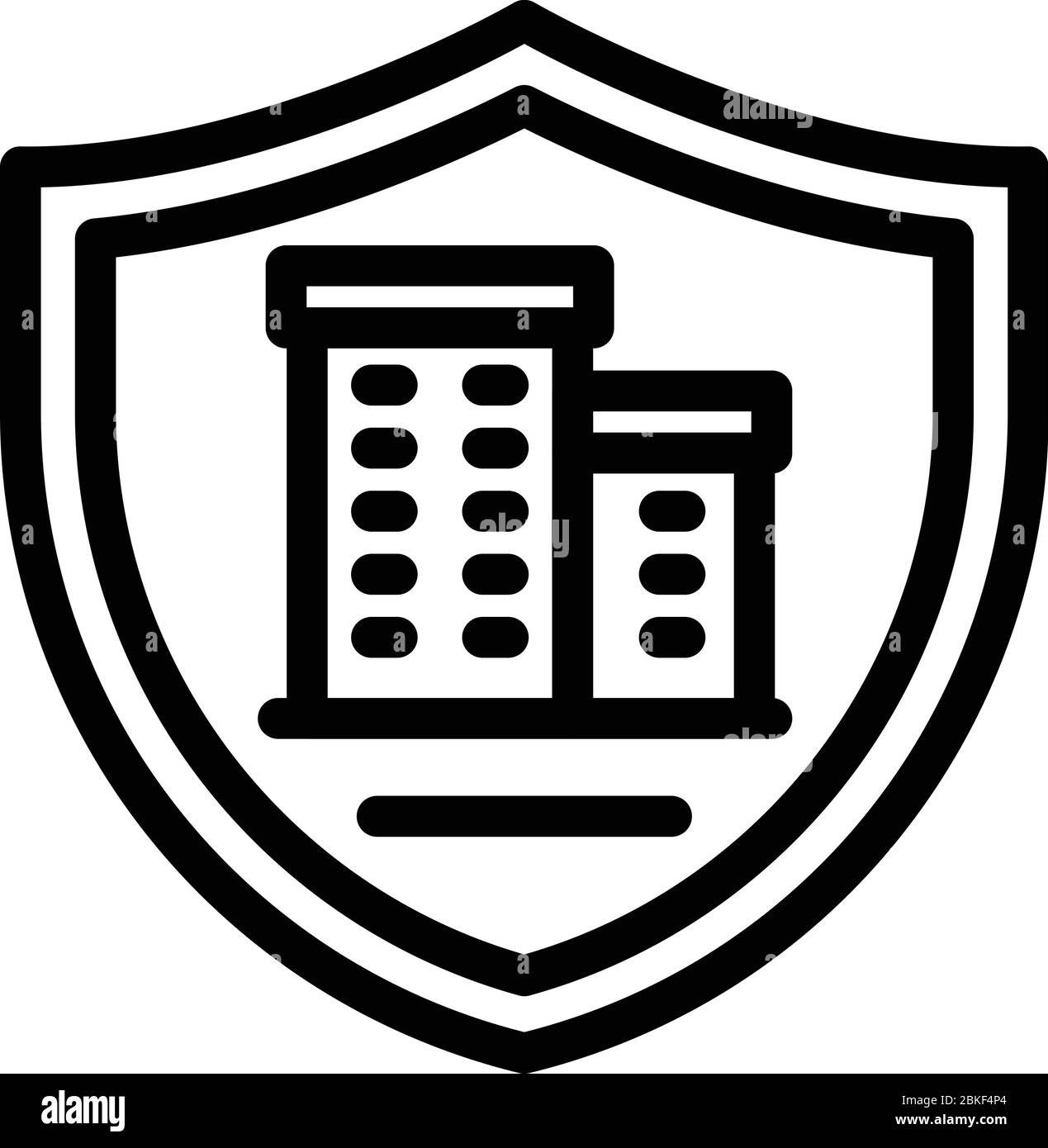 Residential security icon, outline style Stock Vector Image & Art - Alamy