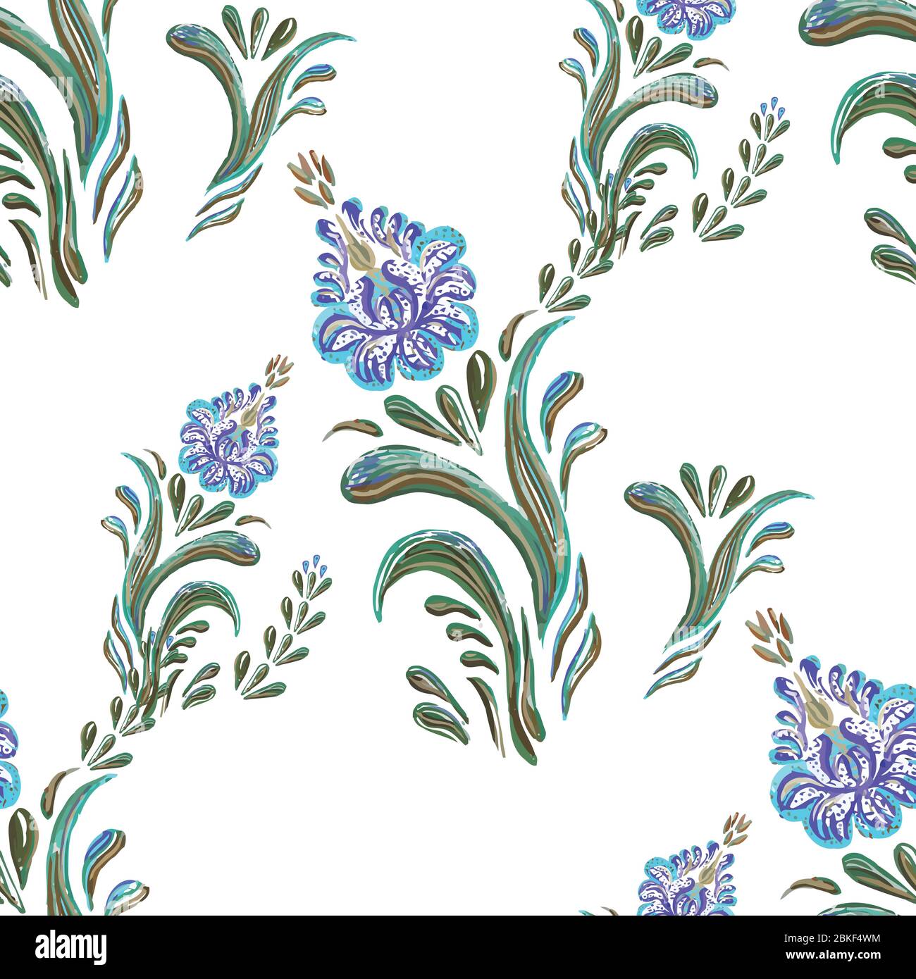 Seamless pattern with floral background. Ukrainian folk art Stock ...